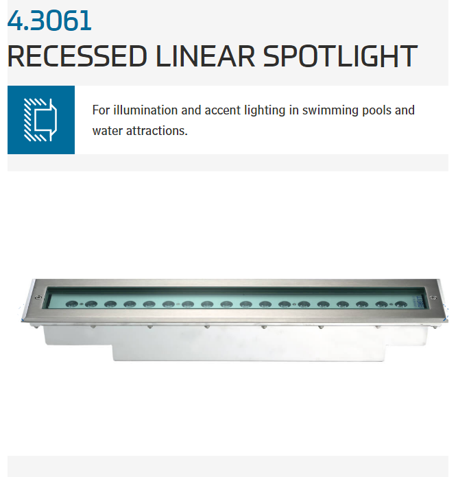 4.3061 Linjär undervattensbelysning | Malux Sweden AB