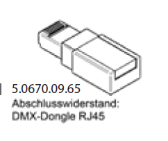 DMX RJ45 Slutmotstånd för drivdon med Rj45 ingång på DMX sidan. | Malux ...